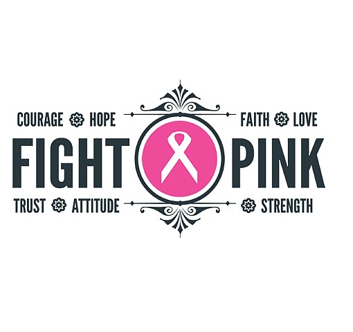 Fight Pink Word Art