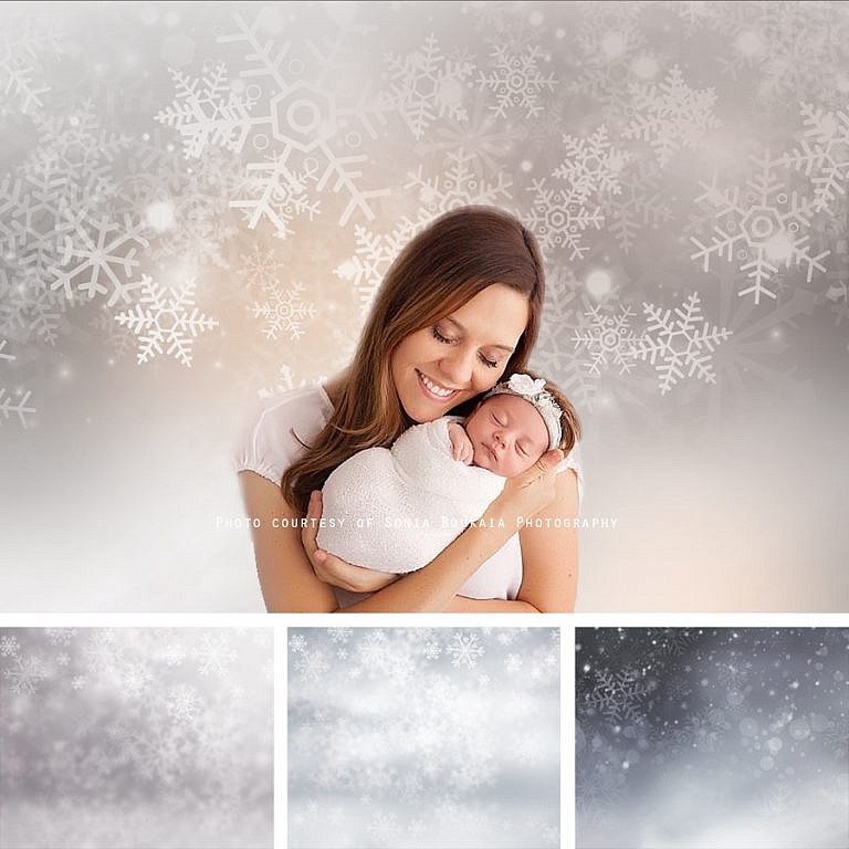 Snow Globe Digital Backdrop: Forest (16×20) | Squijoo.com