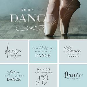 Dance Word Art Overlays | Squijoo.com
