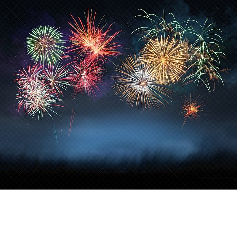 Fireworks Silhouette Digital Backdrop – Squijoo.com