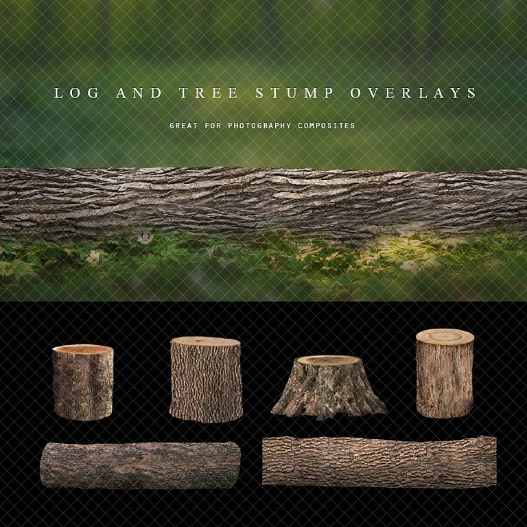 Squijoo Log and Tree Stump Overlays – Squijoo.com