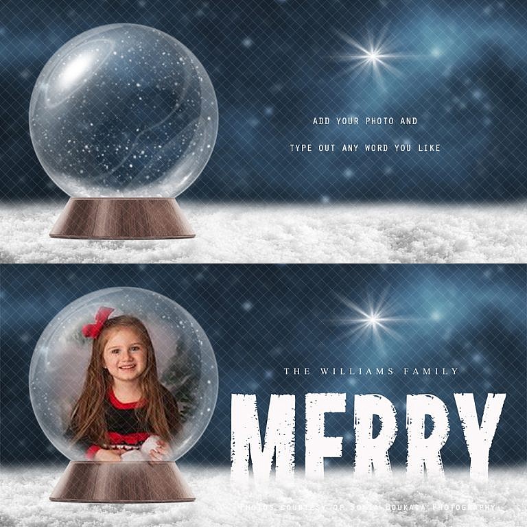 Snow Globe Backdrop Word Creator Kit – Squijoo.com