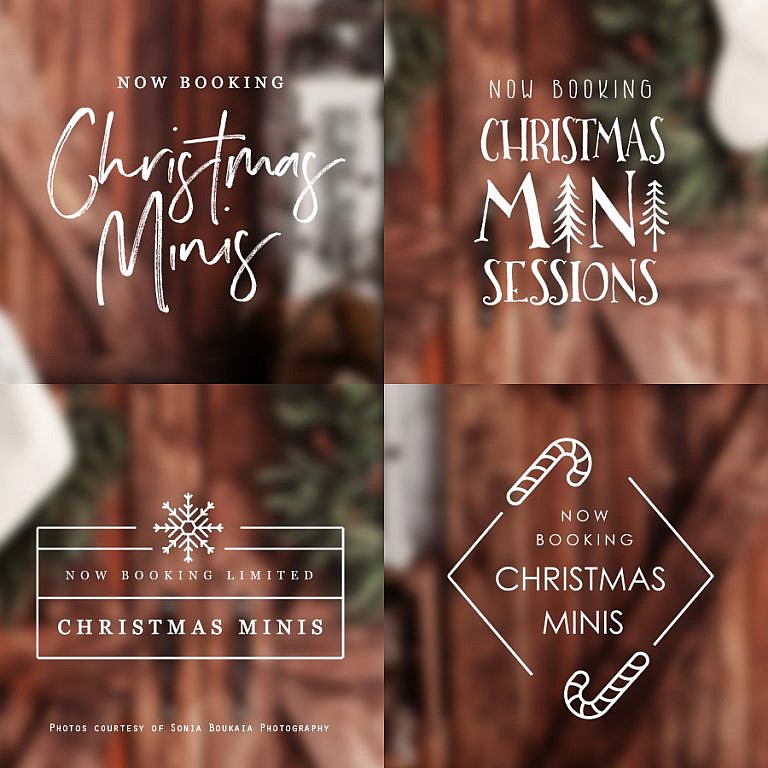 Christmas Session Word Art Overlays – Squijoo.com