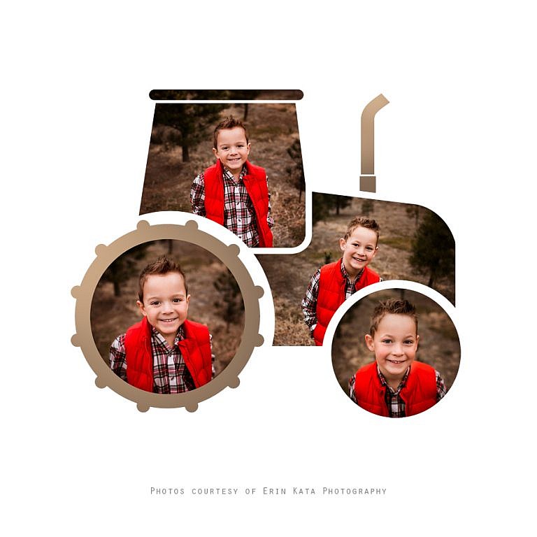 Tractor Shape Collage (20 x 20) – Squijoo.com