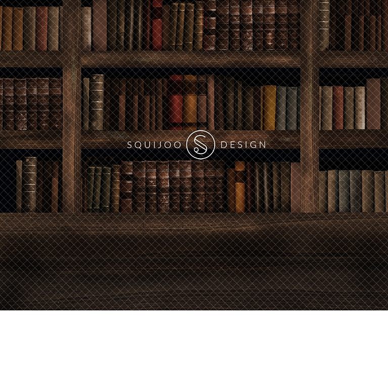 Vintage Bookshelf Digital Backdrops (16×20) – Squijoo.com