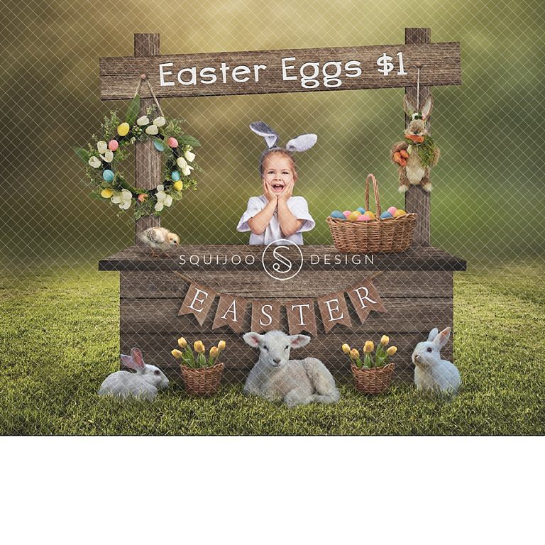 Easter Eggs Booth Digital Backdrop – Squijoo.com