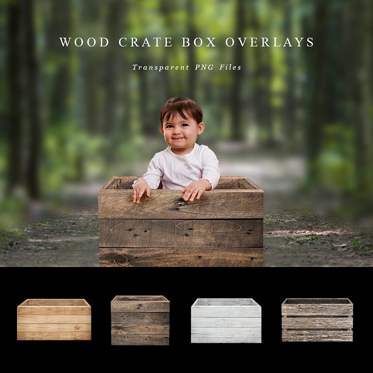 Wood Crate Box Overlays – Squijoo.com