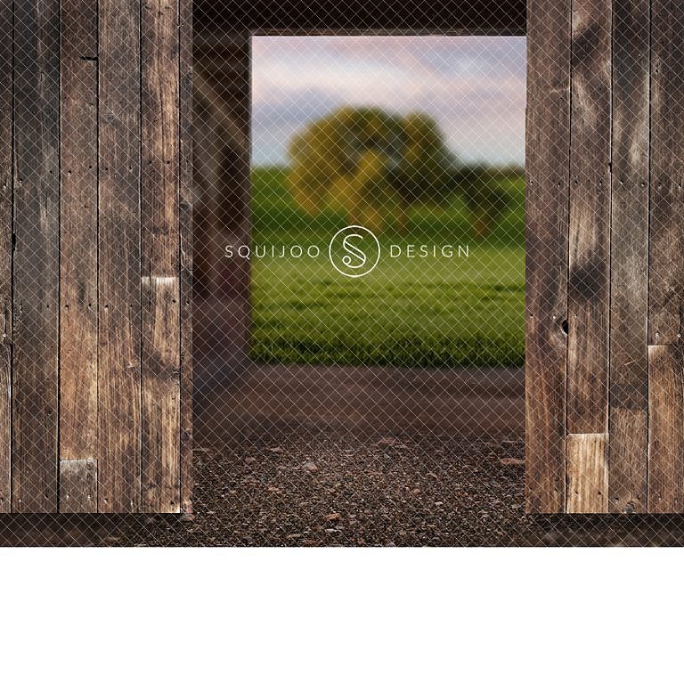 Farm Land Digital Backdrop – Barn Doors – Squijoo.com