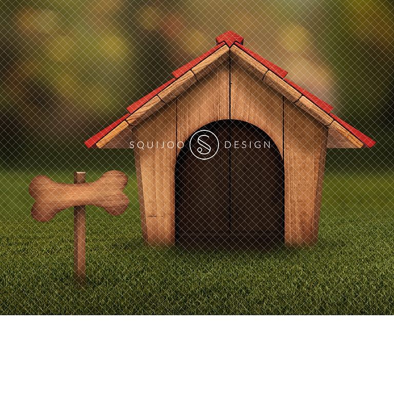 Dog Play House Digital Backdrop – Squijoo.com