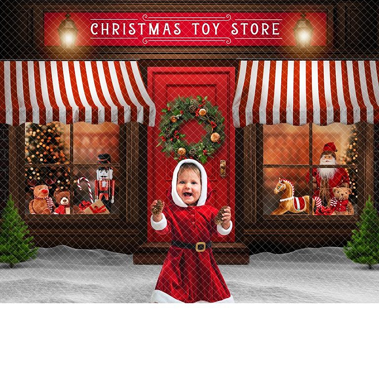 Christmas Toy Store Digital Backdrop – Squijoo.com