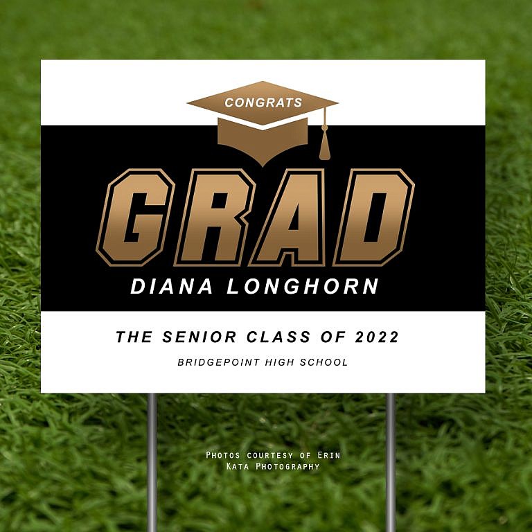 Senior Yard Sign – Azure – Squijoo.com