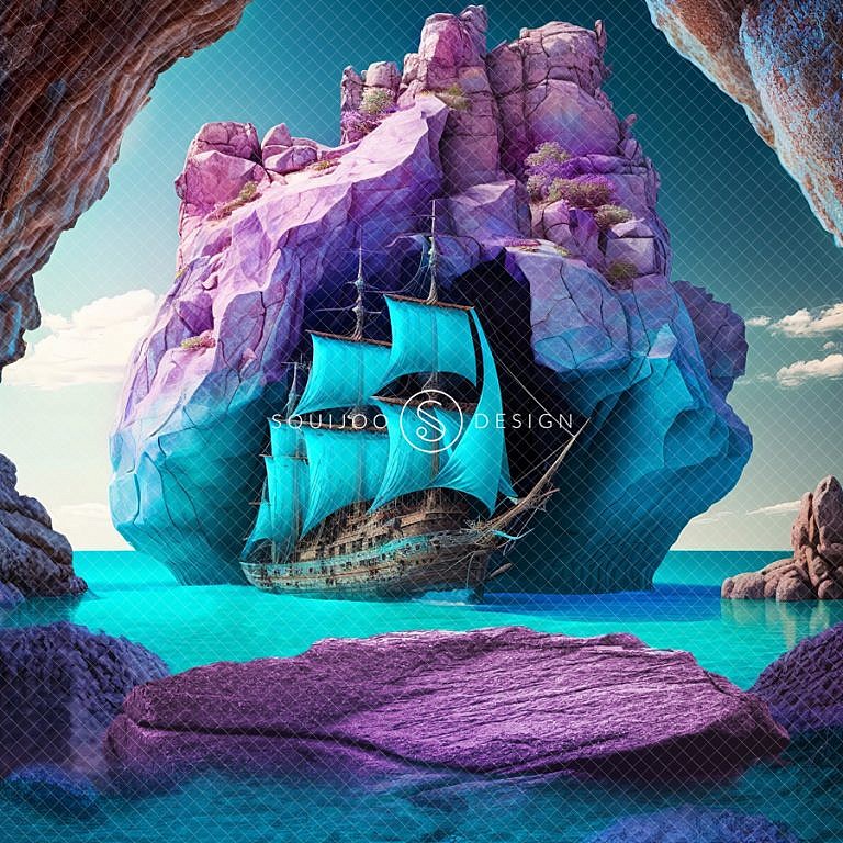 Fantasy Digital Backdrop – Ship Cove – Squijoo.com