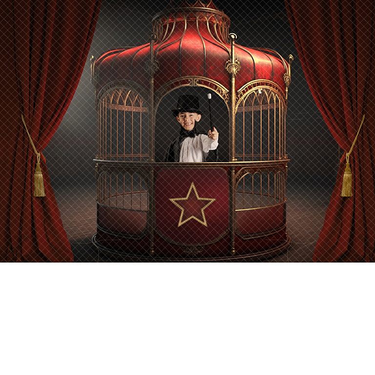 Circus Digital Backdrop – Magic Cage – Squijoo.com