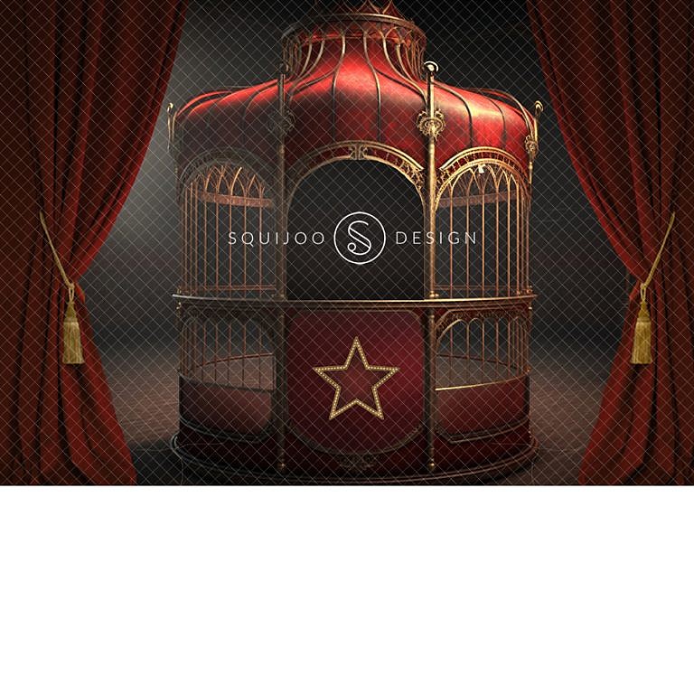 Circus Digital Backdrop – Magic Cage – Squijoo.com