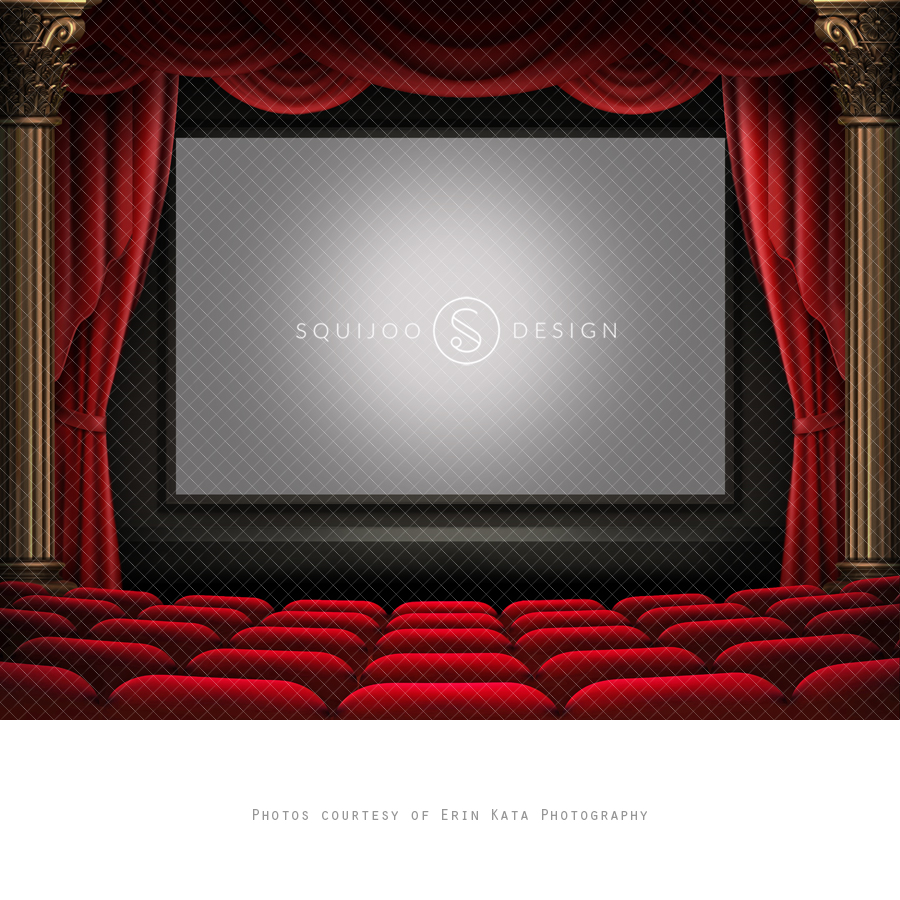 Movie Theater Frame Digital Backdrop – Squijoo.com